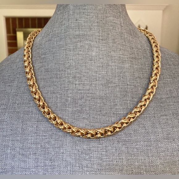 Napier | Jewelry | Vintage Napier Twisted Gold Tone Double Rope Chain ...